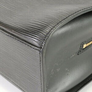 Louis Vuitton | Bags | Louis Vuitton Noir Epi Sorbonne Bag Black ...